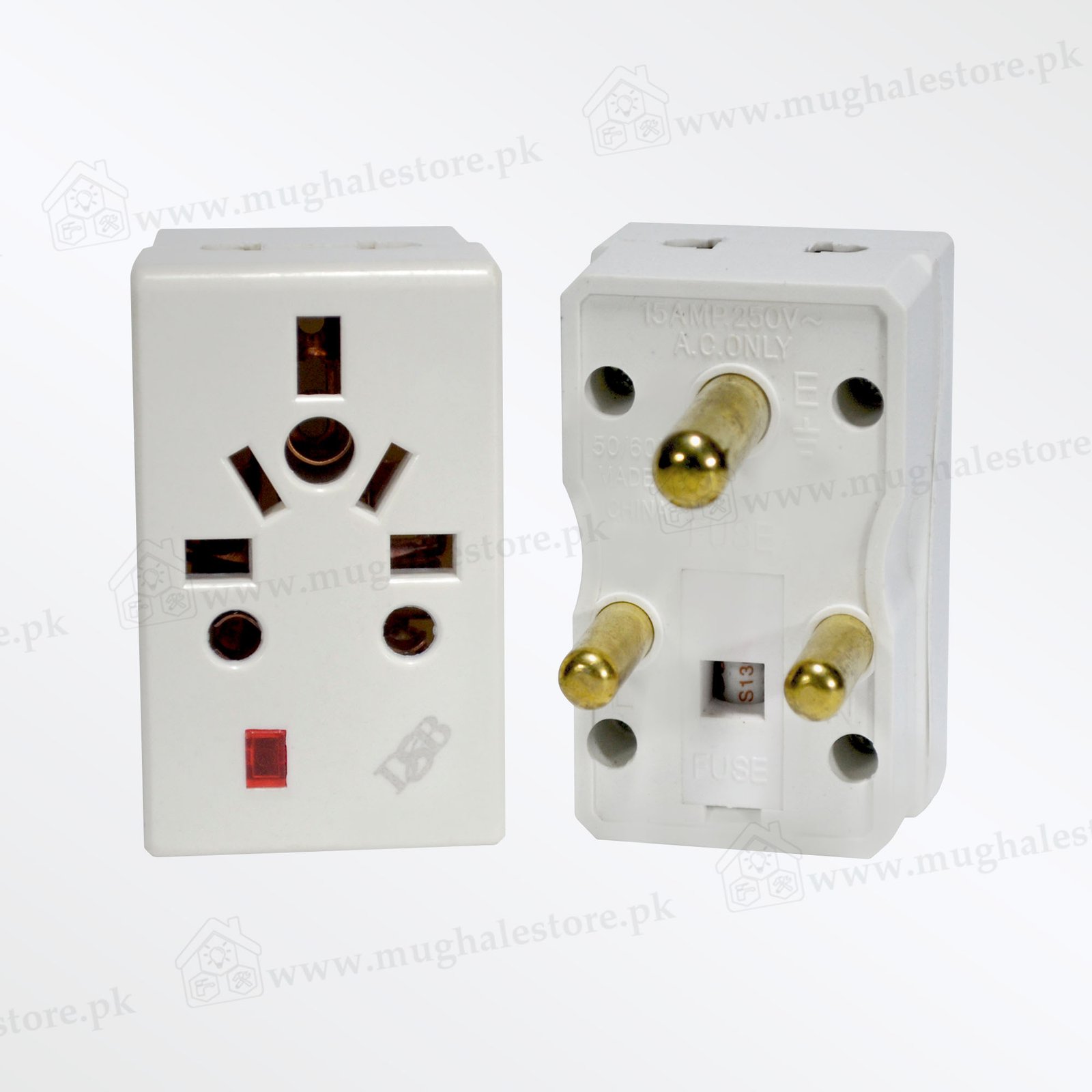 Multi Plug 3in1 -For 3 Pin Power Plug Socket - mughal e store